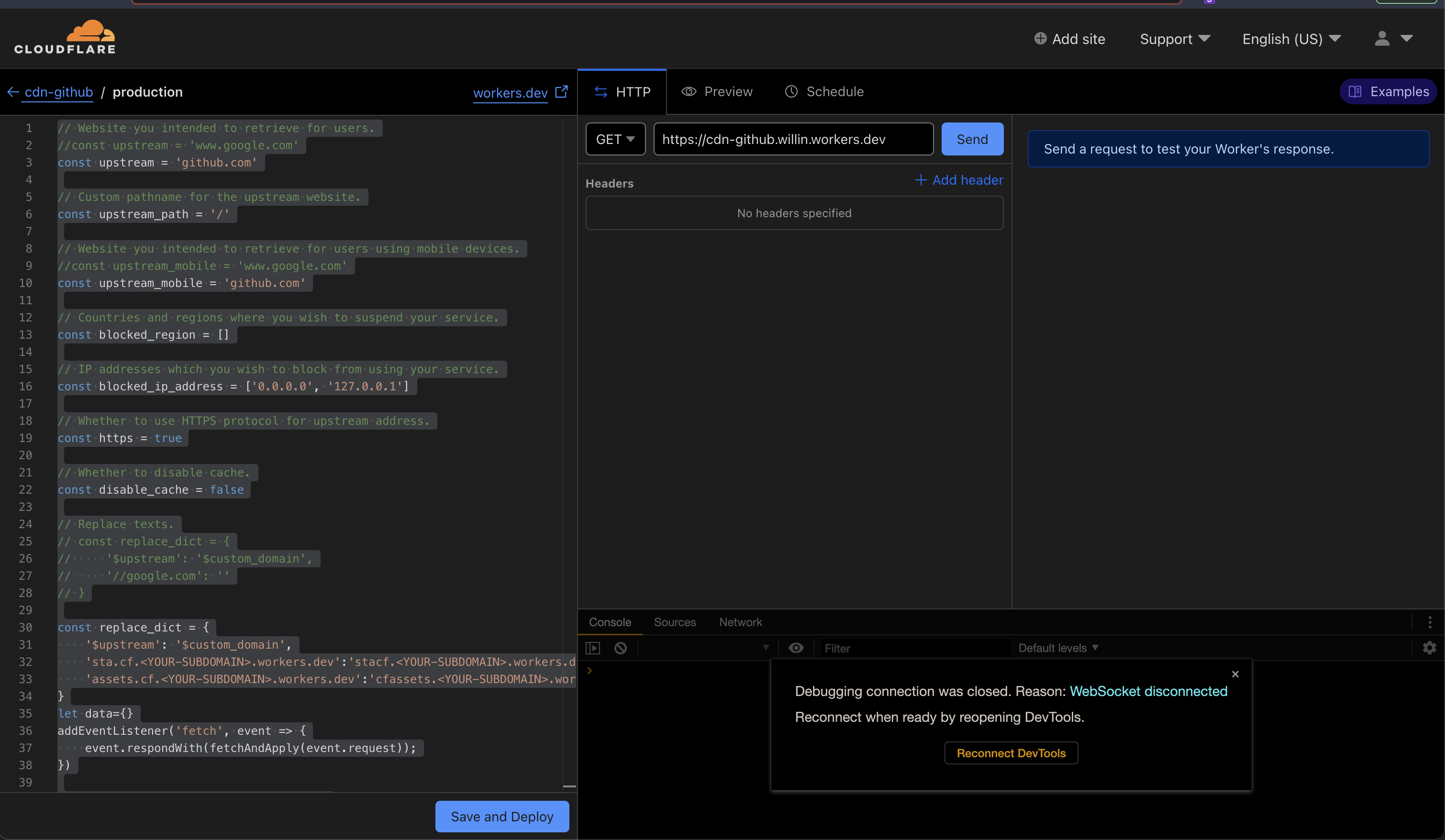配置你自己的 Cloudflare Worker CDN - 优速盾
